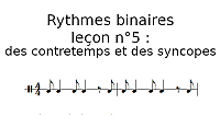 Exercices rythmiques binaires