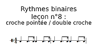 Exercices rythmiques binaires