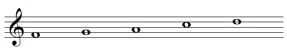 Gamme Pentatonique (mode pentatonique), en solfège