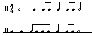 Lecture de rythmes à imprimer en PDF