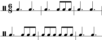 Lecture de rythmes à imprimer en PDF