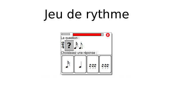 Jeu de rythme, en musique et en solfège